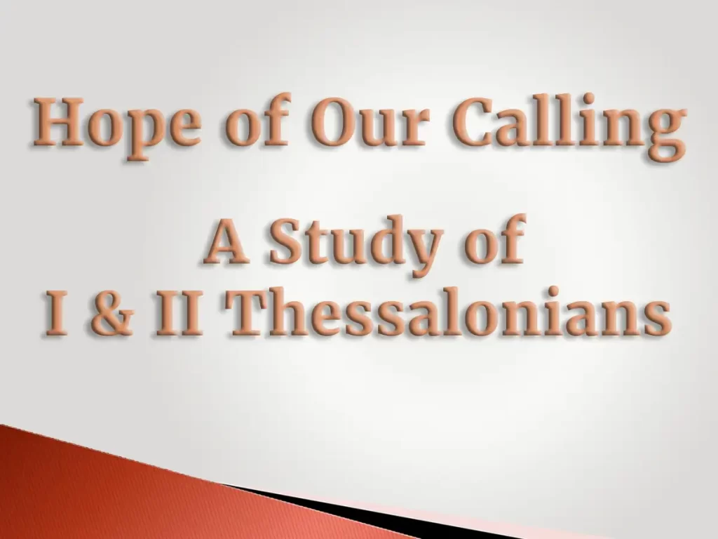 Thessalonians Part 1 - Light of the Word Ministry